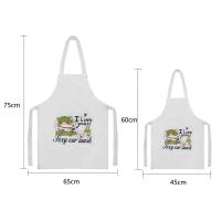 China Adult Child Linen Sublimation Apron Blanks Custom Kitchen Apron for sale