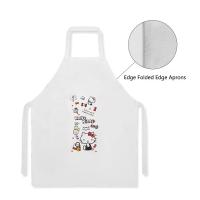 China Adult Child Linen Sublimation Apron Blanks Custom Kitchen Apron for sale