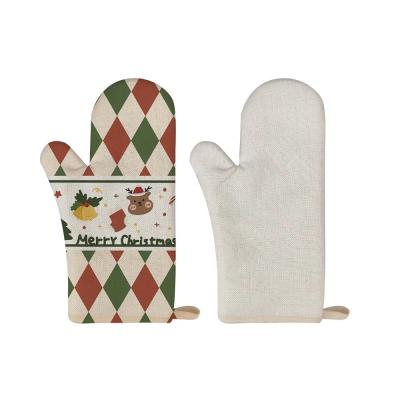 China Diy Custom Sublimation Heat Gloves And Oven Mitt Blanks for sale