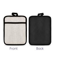 China Diy Silicone Heat Resistant Pot Holder With Pocket Linen Sublimation Pot Holder Blanks for sale