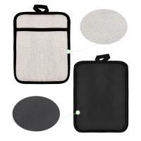China Diy Silicone Heat Resistant Pot Holder With Pocket Linen Sublimation Pot Holder Blanks for sale