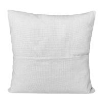 China 16 By 16 Blank White Sublimation Pillow Covers With Pocket Book Cushion Cover Linen Throw Pillows Sublimation Pillow Case for sale