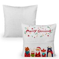China 16 By 16 Blank White Sublimation Pillow Covers With Pocket Book Cushion Cover Linen Throw Pillows Sublimation Pillow Case for sale