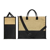 China Sublimation Duffle Shoulder Bag Blank DIY Custom Printed Logo Compound Cotton Linen Sublimation Tote Bag for sale