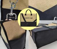 China Sublimation Duffle Shoulder Bag Blank DIY Custom Printed Logo Compound Cotton Linen Sublimation Tote Bag for sale