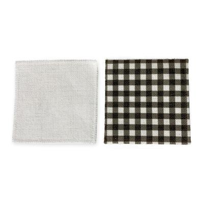 China Linen Sublimation Coaster Blanks Double Sided Square Round Cup Mug Mat Sublimation Blank Coasters for sale