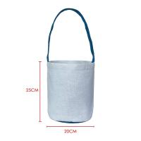 China Blank Linen Sublimation Easter Baskets Custom Print Party Candy Tote Bag Sublimation Easter Bags for sale