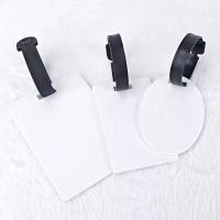 China Sublimation Luggage Tags Blanks Custom Printing Double Sided PBT Plastic Sublimation Luggage Tag for sale
