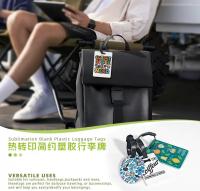 China Sublimation Luggage Tags Blanks Custom Printing Double Sided PBT Plastic Sublimation Luggage Tag for sale