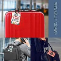 China Sublimation Luggage Tags Blanks Custom Printing Double Sided PBT Plastic Sublimation Luggage Tag for sale