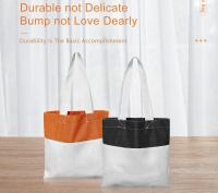 China Custom Sublimation Linen Tote Bag Halloween Trick Or Treat Gift Bag Sublimation Blank Tote Bags for sale