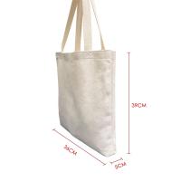 China 36*39cm Sublimation Tote Bag Blanks Custom Printed Logo Linen Sublimation Shopping Bag for sale