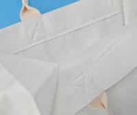 China White Linen Dye Sublimation Tote Bags Custom Sublimation Beach Bags for sale