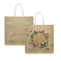 China White Linen Dye Sublimation Tote Bags Custom Sublimation Beach Bags for sale