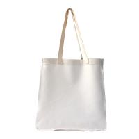 China Practical Sublimation Tote Bag Large Capacity Personalized Blank White Linen Sublimation Shopping Bags for sale
