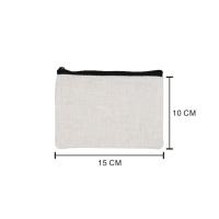 China Mini Linen Sublimation Coin Purse Penny Bag 10X15CM Blanks Hand Purse for sale