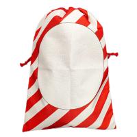China DIY Personalised Santa Sack Sublimation Drawstring Christmas Gift Bags for sale