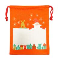 China Single Sided Sublimation Christmas Bags Blank Heat Transfer Christmas Burlap Sacks for sale