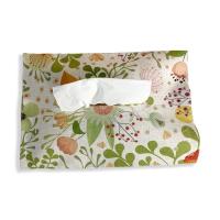 China Linen Sublimation Tissue Box Custom Printable Logo Blank Sublimation Napkin Holder Tissue Bag Case for sale