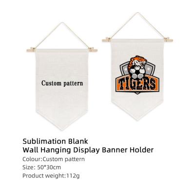China Linen Sublimation Garden Flags Blanks Custom Wall Hanging Flags for sale