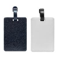 China Diy Photo Printing Sublimation Sparkle Luggage Tag Custom Sublimation Bag Tags for sale