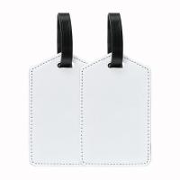 China PU Leather Blank Sublimation Baggage Tag Custom Print Your Picture Luggage Tag for sale