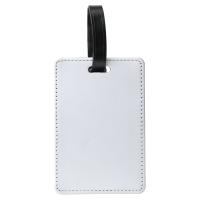 China PU Leather Blank Sublimation Baggage Tag Custom Print Your Picture Luggage Tag for sale