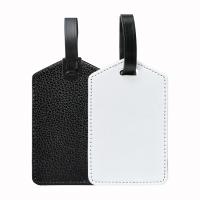 China PU Leather Blank Sublimation Baggage Tag Custom Print Your Picture Luggage Tag for sale