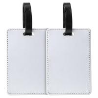 China PU Leather Blank Sublimation Baggage Tag Custom Print Your Picture Luggage Tag for sale