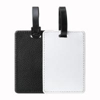 China PU Leather Blank Sublimation Baggage Tag Custom Print Your Picture Luggage Tag for sale