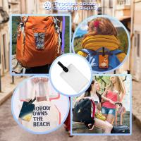 China PU Leather Blank Sublimation Baggage Tag Custom Print Your Picture Luggage Tag for sale