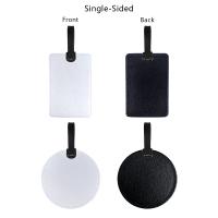 China PU Leather Blank Sublimation Baggage Tag Custom Print Your Picture Luggage Tag for sale