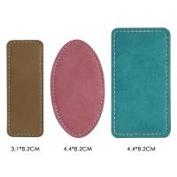 China Sublimation Badge Blanks Custom Printing ID Tags Badges Colorful Pu Leather Sublimation Name Badge With Pins for sale