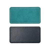 China Sublimation Badge Blanks Custom Printing ID Tags Badges Colorful Pu Leather Sublimation Name Badge With Pins for sale
