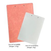China Sublimation Folders File Clipboard Blank Custom Logo A4 A5 PU Leather Sublimation Clipboards for sale