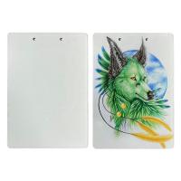China Sublimation Folders File Clipboard Blank Custom Logo A4 A5 PU Leather Sublimation Clipboards for sale