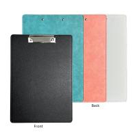 China Sublimation Folders File Clipboard Blank Custom Logo A4 A5 PU Leather Sublimation Clipboards for sale