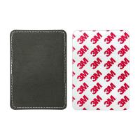 China Custom Logo Sublimation Blanks Credit Card Holders Colourful PU Leather Sublimation Phone Card Holder for sale