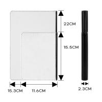 China Sublimation Diaries Journal Notepad Cover Blank A5 A6 Double Sided Print PU Leather Sublimation Notebook Blanks for sale