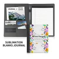 China Sublimation Blank Notebook Journal Portfolio Diy Custom Logo Fabric Canvas Notepad Sublimation Notebooks for sale