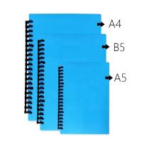 China A4 A5 B5 Sublimation Spiral Notebook Bound Goals Agenda PET Film Cover Custom Blank Sublimation Journals for sale