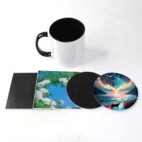 China Sublimation Coaster Blanks Round And Square Leather Coasters Custom Print Sublimation Coasters for sale