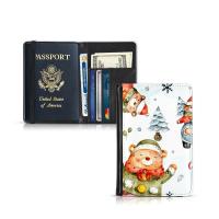 China Diy Blanks Custom PU Leather Sublimation Passport Covers Travel Wallet Card Passport Holder With Pockets for sale