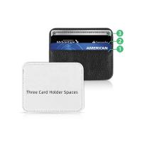 China Super Thin Sublimation Business Card Holder Blank Custom Logo ID Credit Cardholder PU Leather Sublimation Card Holder for sale