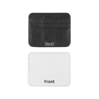 China Super Thin Sublimation Business Card Holder Blank Custom Logo ID Credit Cardholder PU Leather Sublimation Card Holder for sale