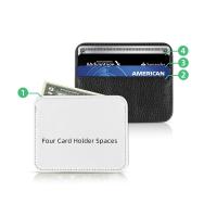 China Blank Sublimation Money Card Holder Personalized Leather Business Card Holder for sale