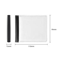 China Double Sided Pu Leather Sublimation Wallet Blanks Personalized Wallet For Men for sale