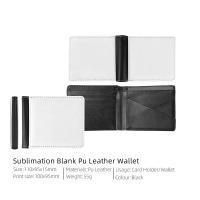 China Double Sided Pu Leather Sublimation Wallet Blanks Personalized Wallet For Men for sale