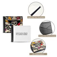 China Double Sided Pu Leather Sublimation Wallet Blanks Personalized Wallet For Men for sale
