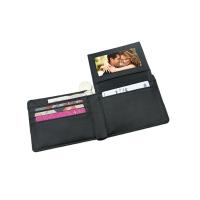 China Sublimation Purse Blanks Pu Leather Flip Up Custom Leather Bifold Wallet for sale